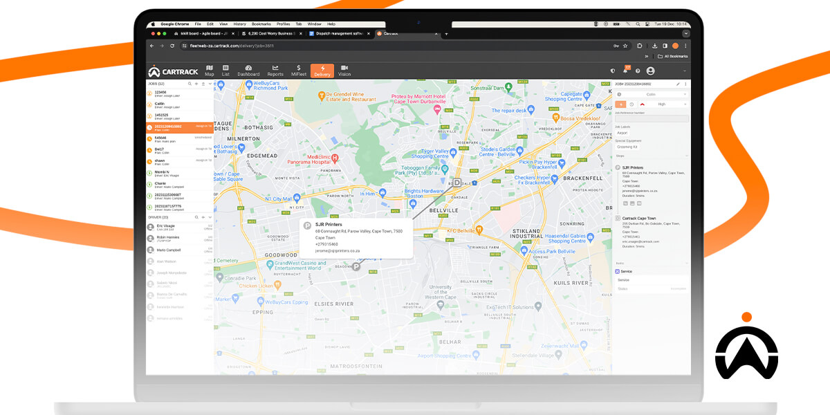 Dispatch Management Software - Get the Most Trusted Fleet Technology Solution | Cartrack Philippines